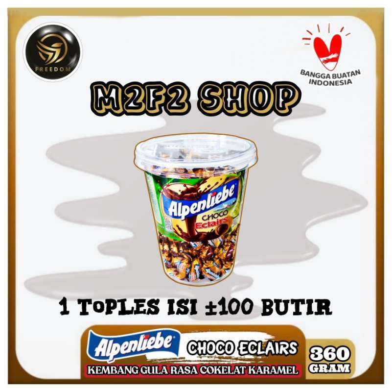 Promo Permen Alpenliebe Choco Eclairs Chocolate Caramel Jar - 360 Gr ...
