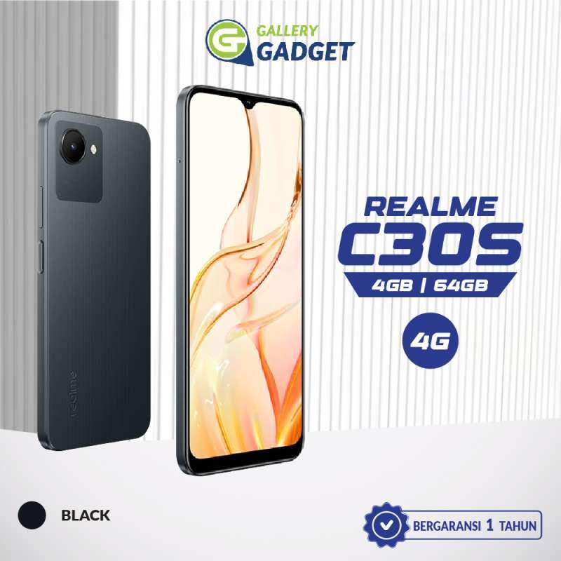 Promo Realme C30s 4/64 GB RAM 4 ROM 64 4GB 64GB Android Diskon 20% di ...