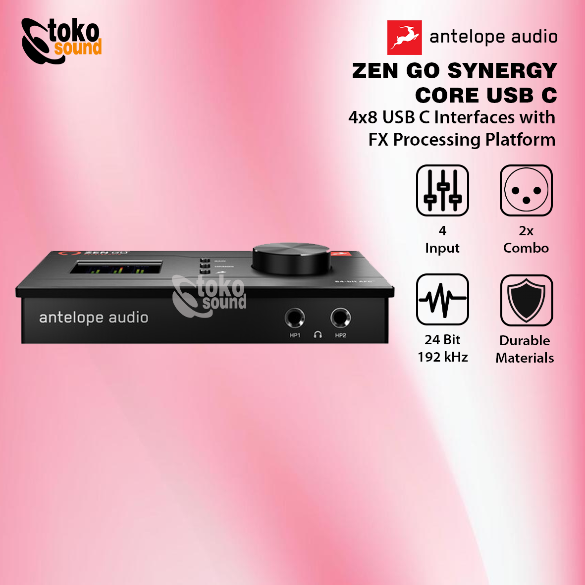 Jual Antelope Zen Go Synergy Core Usb C Desktop 4x8 Audio Interface Di Seller Tokosound Proaudio ...