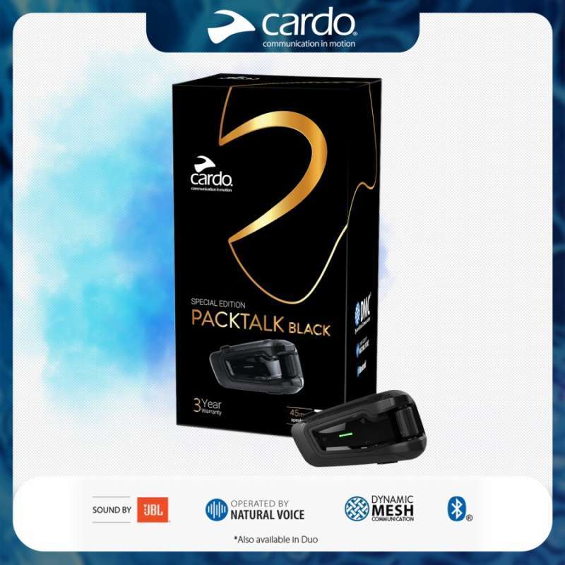 Jual INTERCOM CARDO PACKTALK BLACK di Seller Cardo Systems Official ...