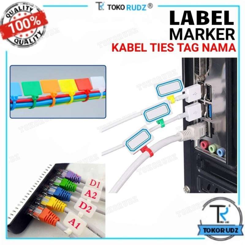 Jual Kabel Ties Tis Maker Tie Cable Ties Marker Name Tag Pengikat Label ...