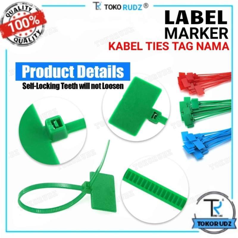 Jual Kabel Ties Tis Maker Tie Cable Ties Marker Name Tag Pengikat Label ...