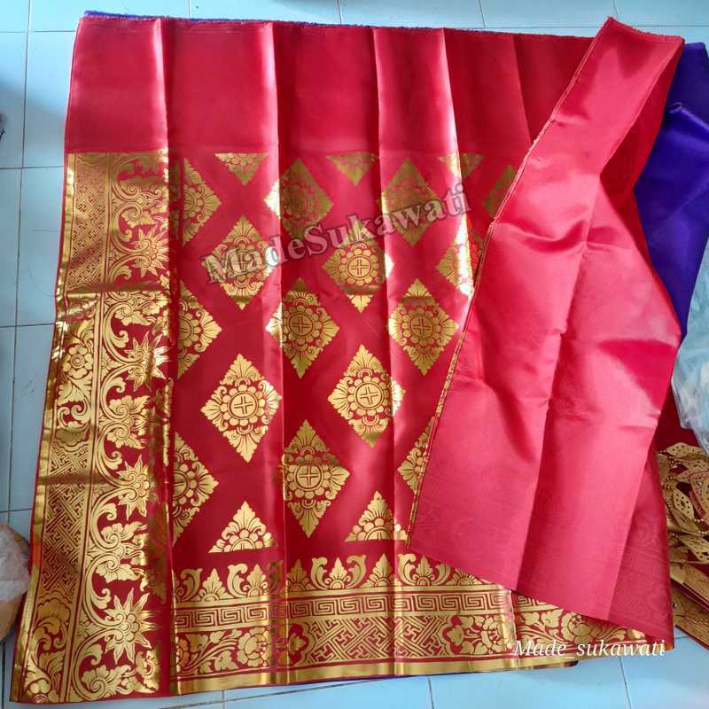 Jual Kain Prada Satin Emas Bali Lembaran Motif Wajik Di Seller ...