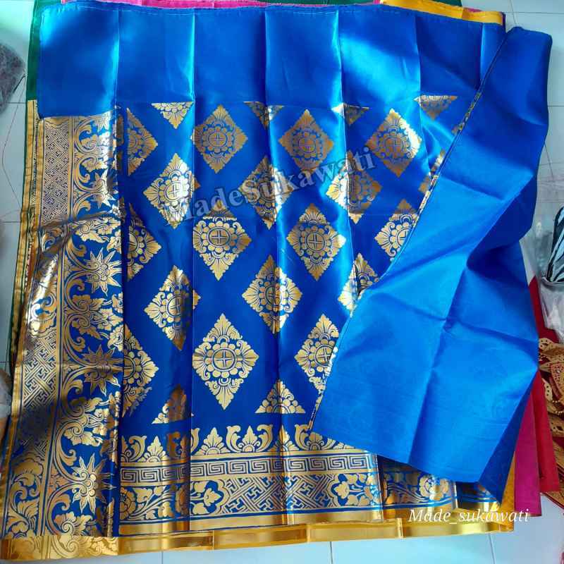 Jual Kain Prada Satin Emas Bali Lembaran Motif Wajik Di Seller ...