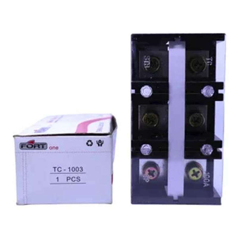 Jual Fort Terminal Block 100a 3 Poles Tc-1003 Di Seller Dtech Official ...