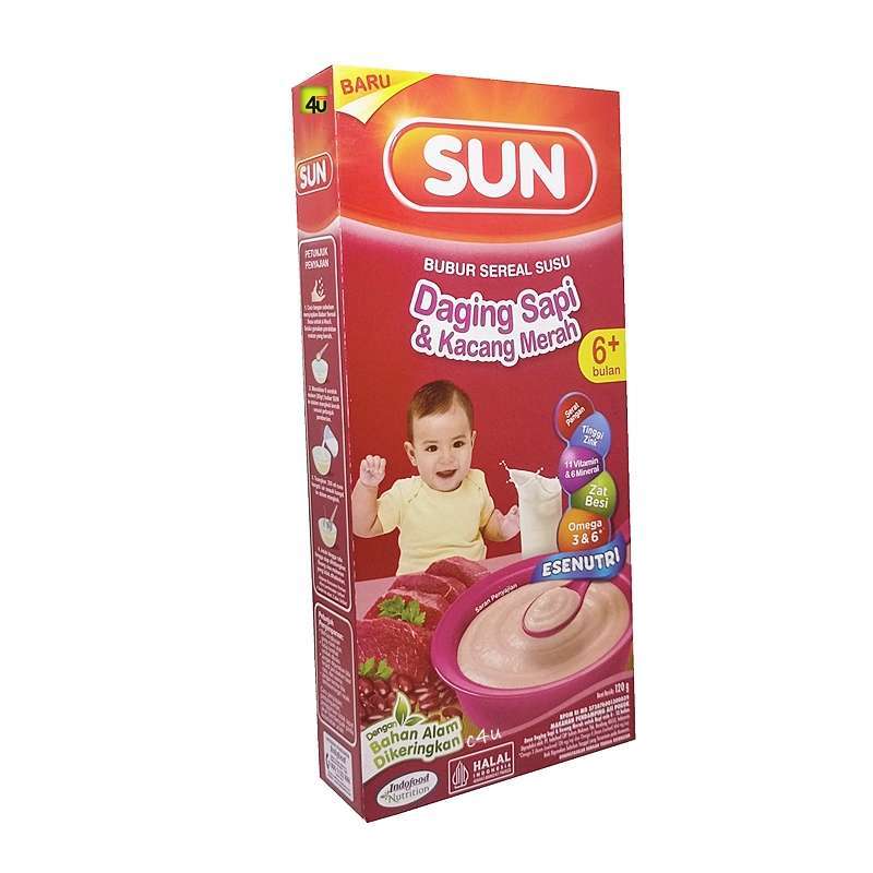 Promo SUN Bubur Susu Sereal - Kemasan BOX 120g - SAPI KC MERAH Diskon ...