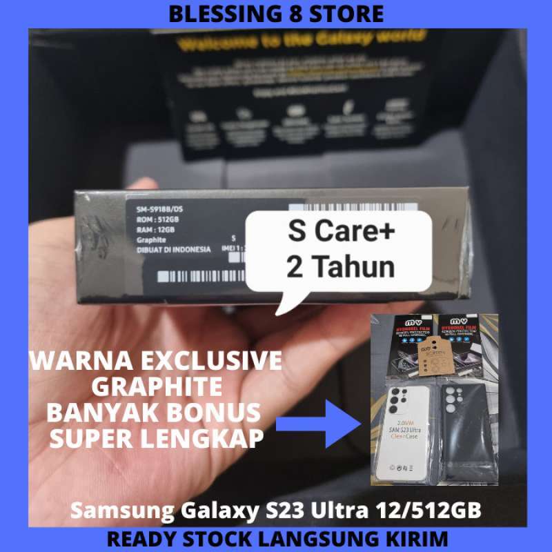 Jual Samsung Galaxy S23 Ultra 12/512gb Graphite Exclusive Color Garansi ...