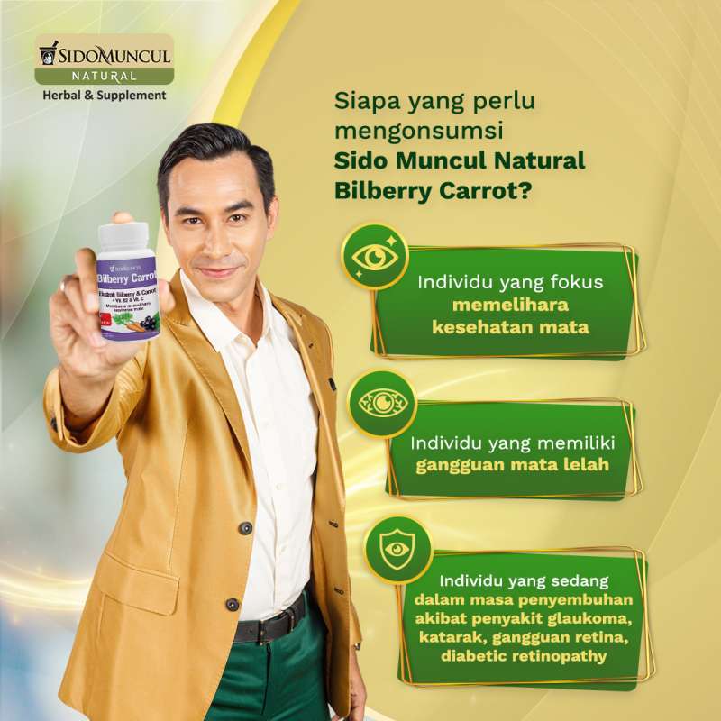 Promo Sido Muncul Natural Bilberry Carrot 30 Kapsul Diskon 9% Di Seller ...