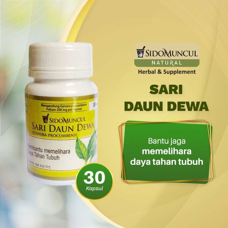 Promo Sido Muncul Natural Sari Daun Dewa 30 Kapsul Diskon 13% Di Seller ...