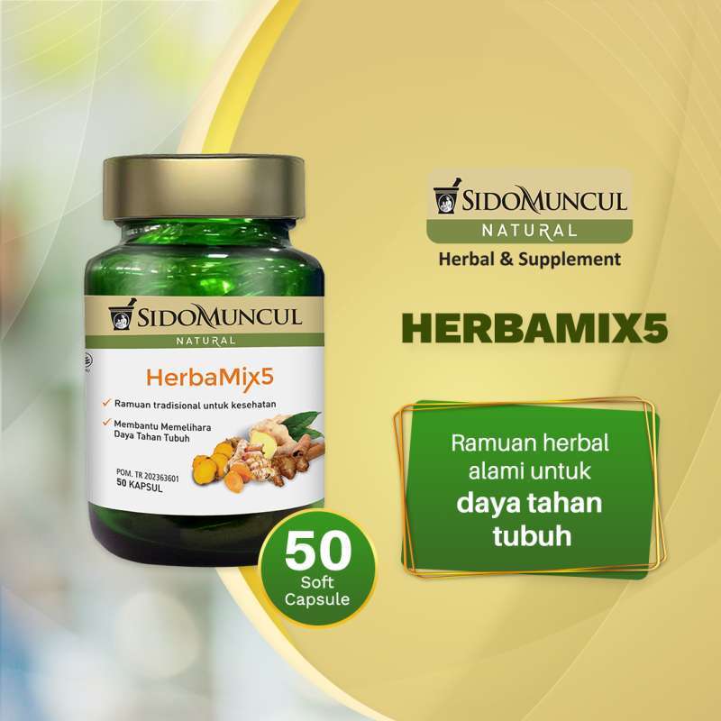 Promo Sido Muncul Natural HerbaMix5 50 Kapsul Diskon 20% di Seller Sido ...