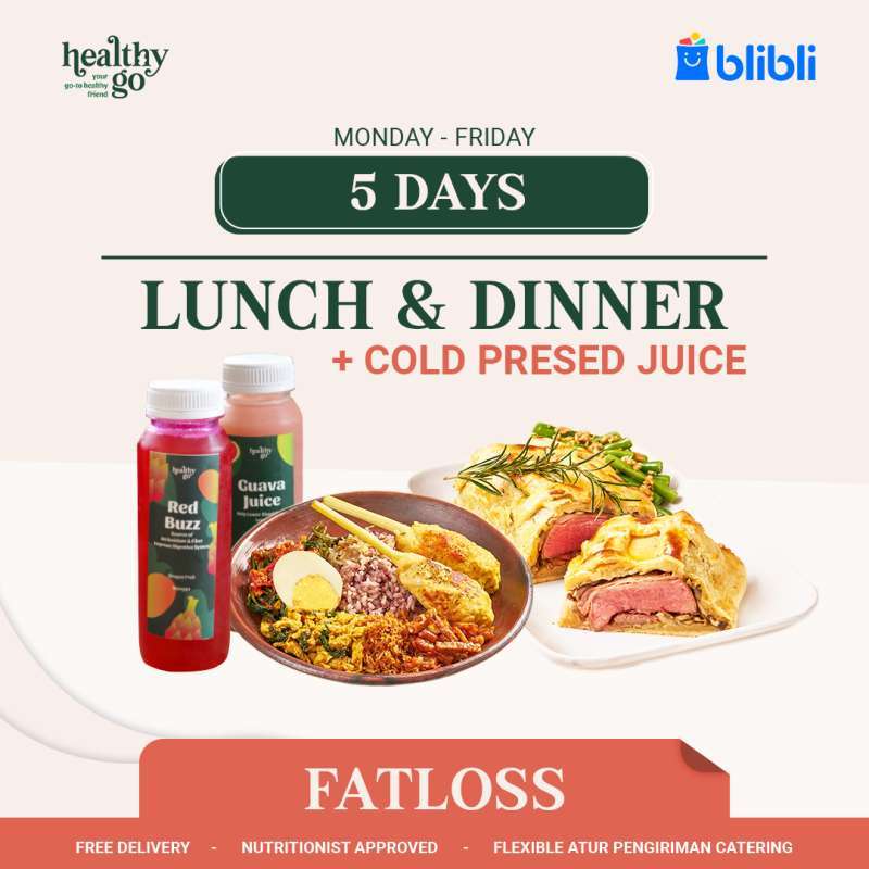 Promo Fatloss - 5 Days Lunch And Dinner (monday - Friday) + Cold ...