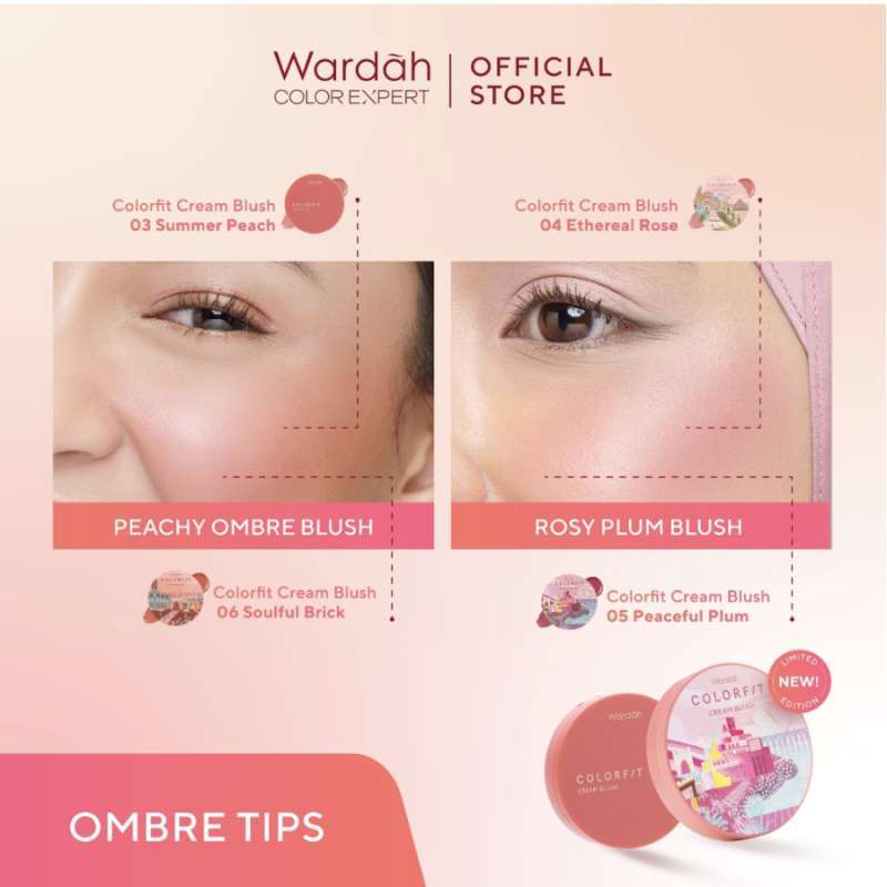 Promo Wardah Colorfit Cream Blush - Formula Ringan Dan Teksturnya ...