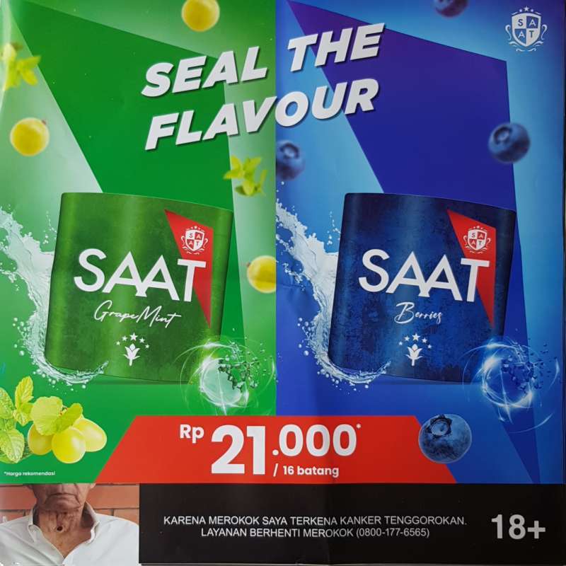 Promo Saat Grape Mint Click Rokok Filter [ 16 Batang / Bungkus ] Diskon ...