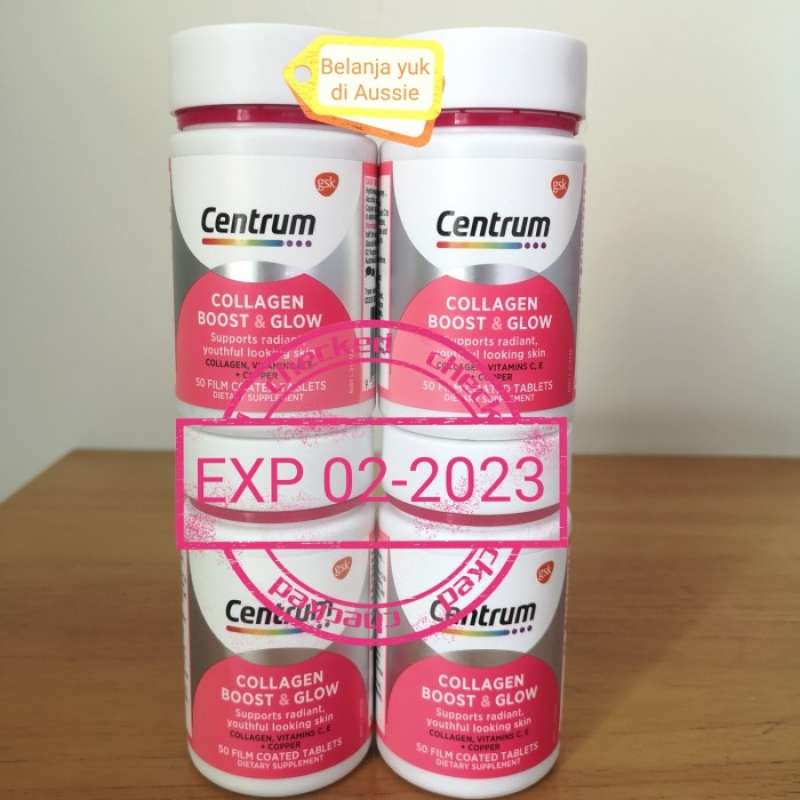 Jual Centrum Collagen Boost & Glow - 50 Film Coated Tablets Di Seller ...