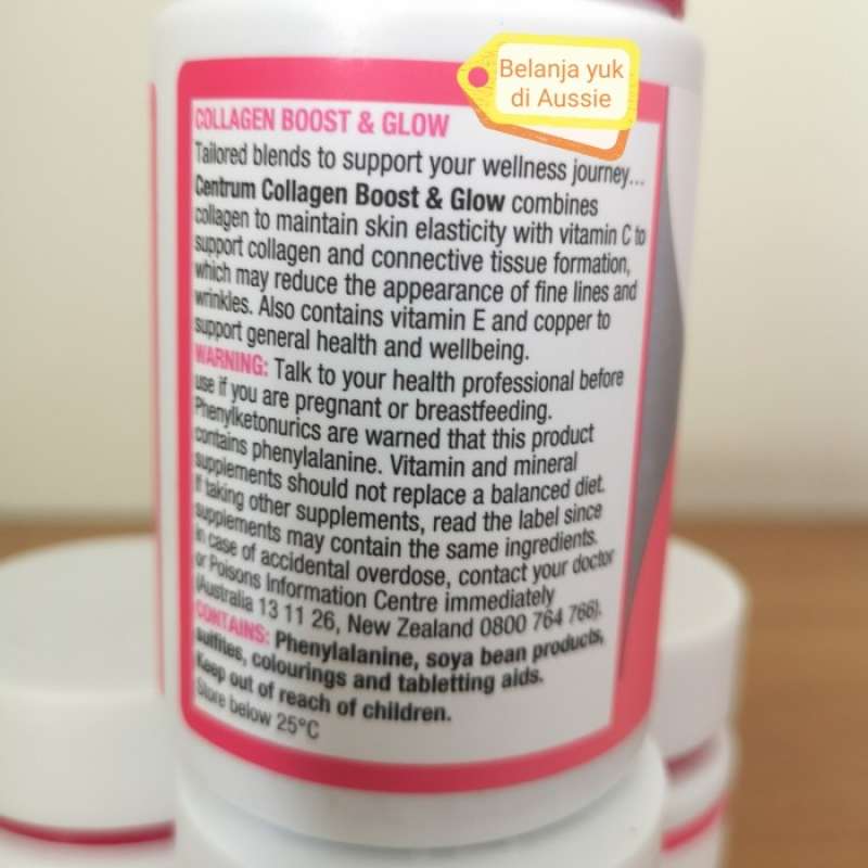 Jual Centrum Collagen Boost & Glow - 50 Film Coated Tablets Di Seller ...