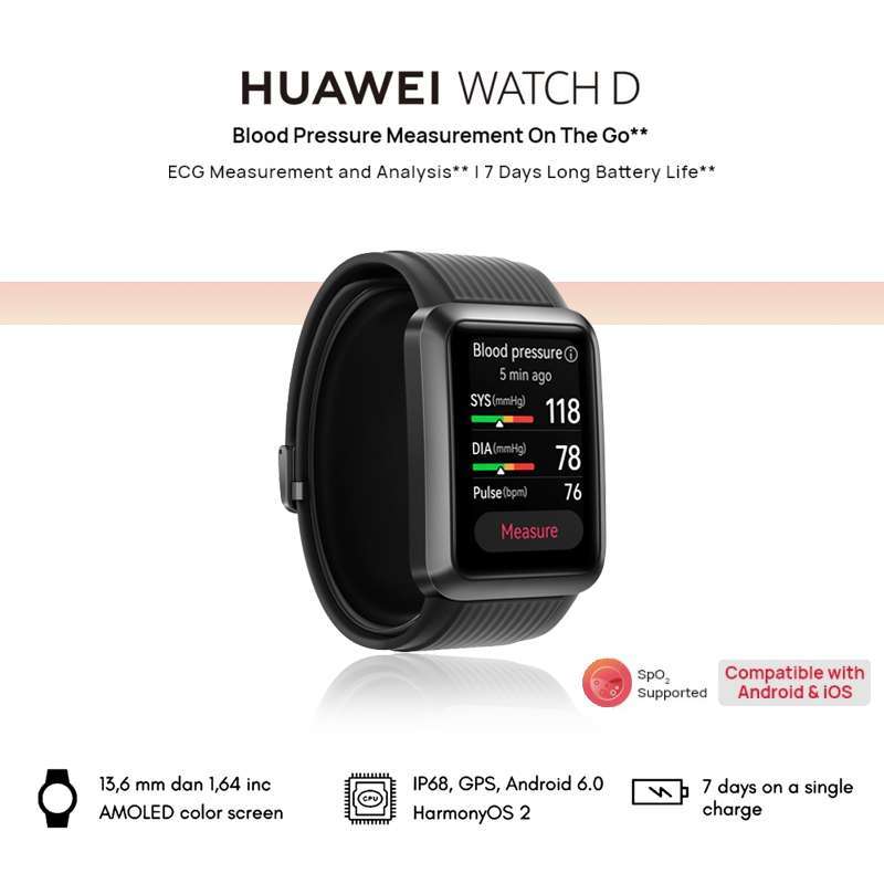 Jual Huawei Watch D Smartwatch | Blood Pressure Measurement | Ecg ...