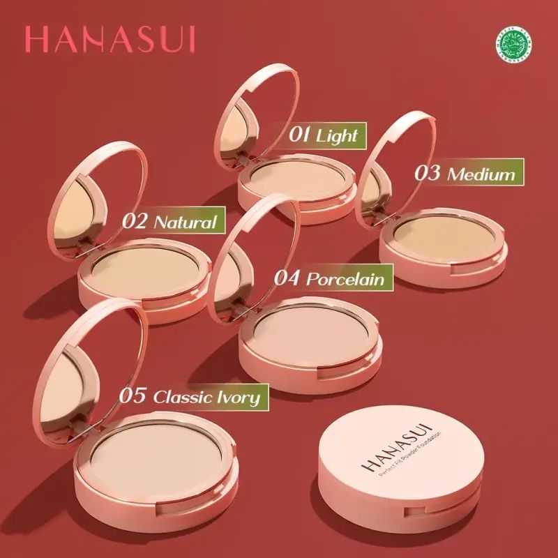 Promo Hanasui Perfect Fit Powder Foundation 12,5gr Diskon 15% Di Seller ...