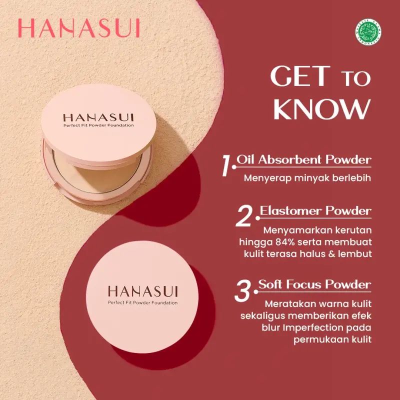 Promo Hanasui Perfect Fit Powder Foundation 12,5gr Diskon 15% Di Seller ...