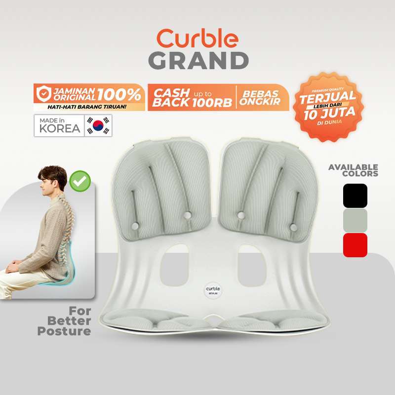 Promo Curble Posture Chair Grand - Grey Diskon 20% Di Seller Curble ...