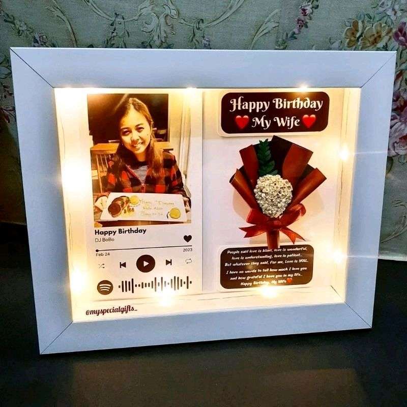 Jual Spotify & Youtube Frame Pop Up Buket Edelweiss / Bingkai Foto ...