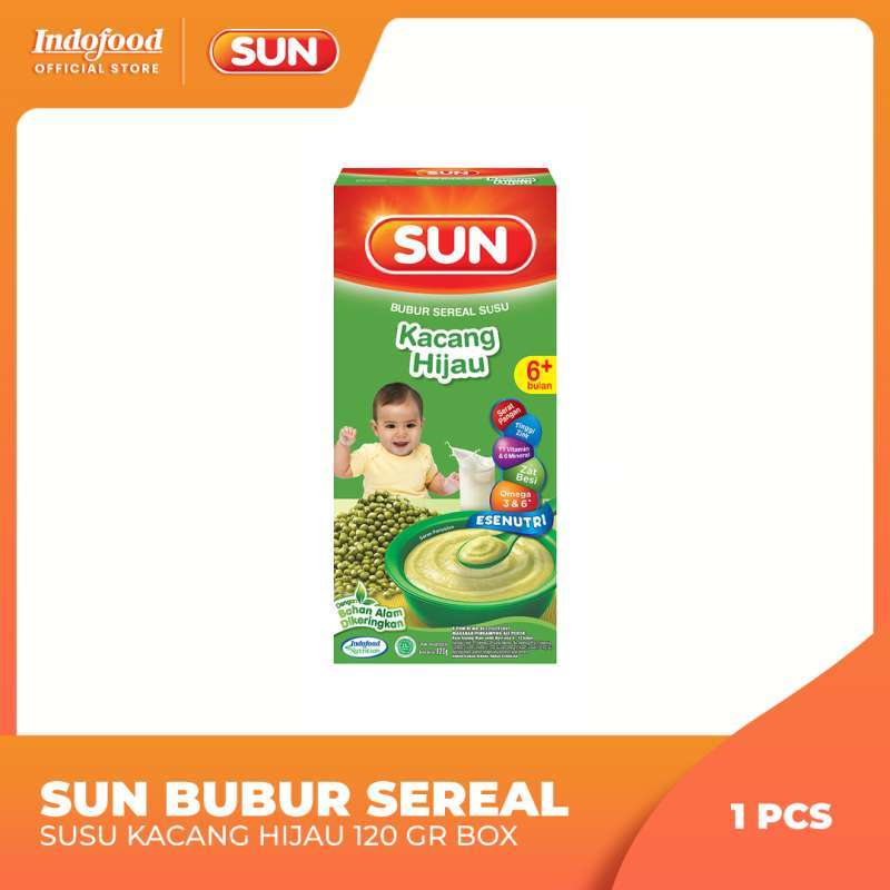 Jual Sun Bubur Sereal Susu Kacang Hijau 120 Gr Box Di Seller Indofood ...