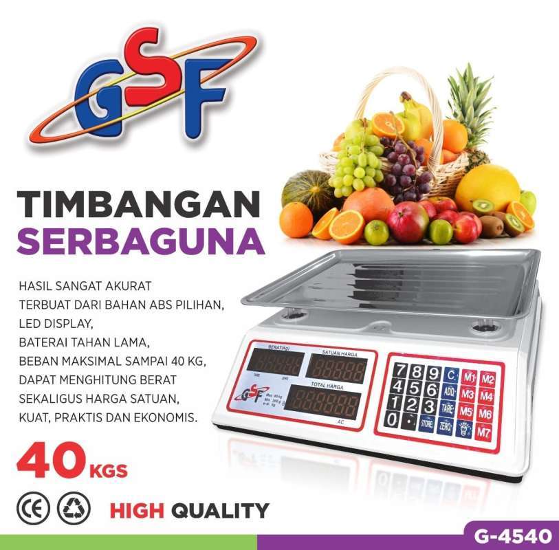 Jual Timbangan Barang Laundry Digital Price Computing Scale Gsf G-4530 ...
