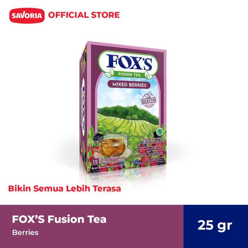 Promo Bandung - FOX'S Fusion Tea Mixed Berries Box - Teh Celup Beri 25g ...