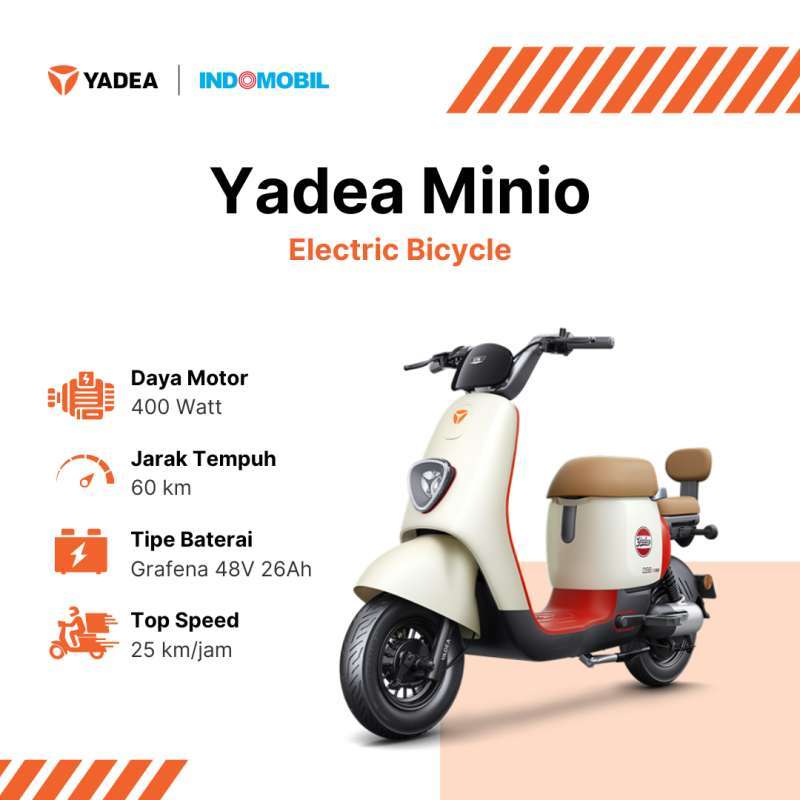 Jual Yadea Minio Sepeda Motor Listrik Di Seller Indomobil Yadea ...