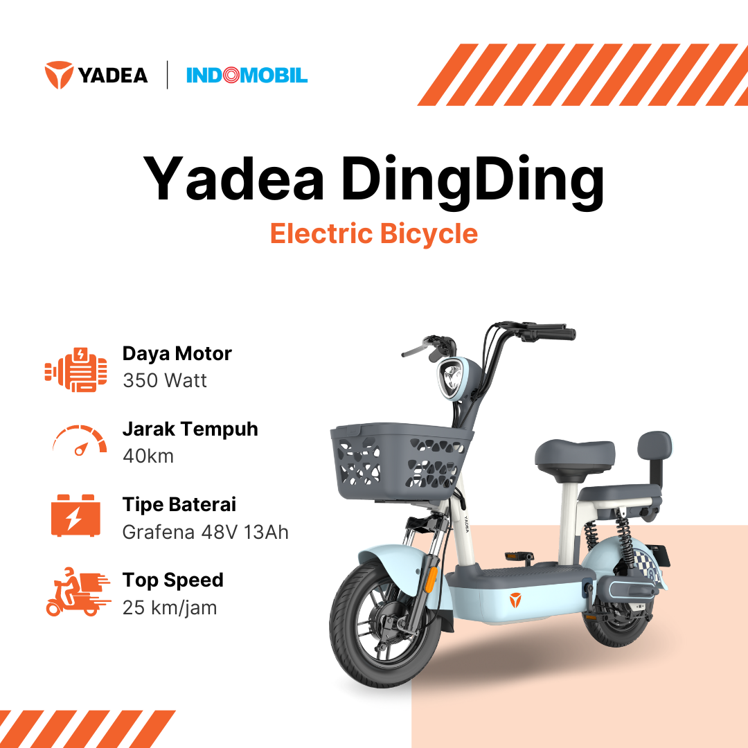 Jual Yadea Dingding Sepeda Listrik - Cream Tangerang Di Seller Indomobil Yadea Official Store ...