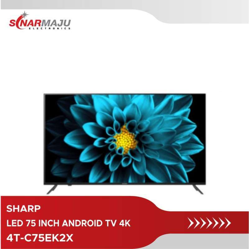 Jual Led Tv 75 Inch Sharp Android Tv 4k 4t-c75ek2x Di Seller Sinarmaju ...