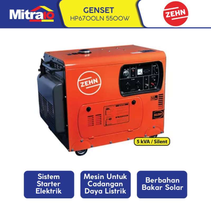 Jual Zehn Genset Hp6700ln 5500 Watt Merah Di Seller Mitra10 Official ...
