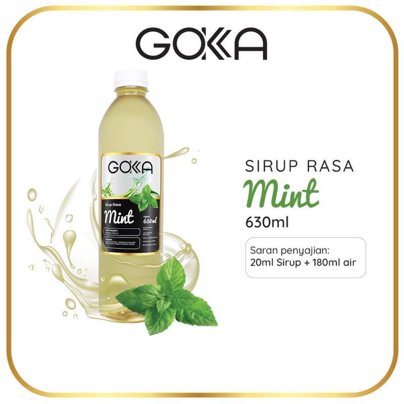 Jual Sirup Gokka Rasa Mint - Mint Syrup Premium 630ml Di Seller Gokka ...