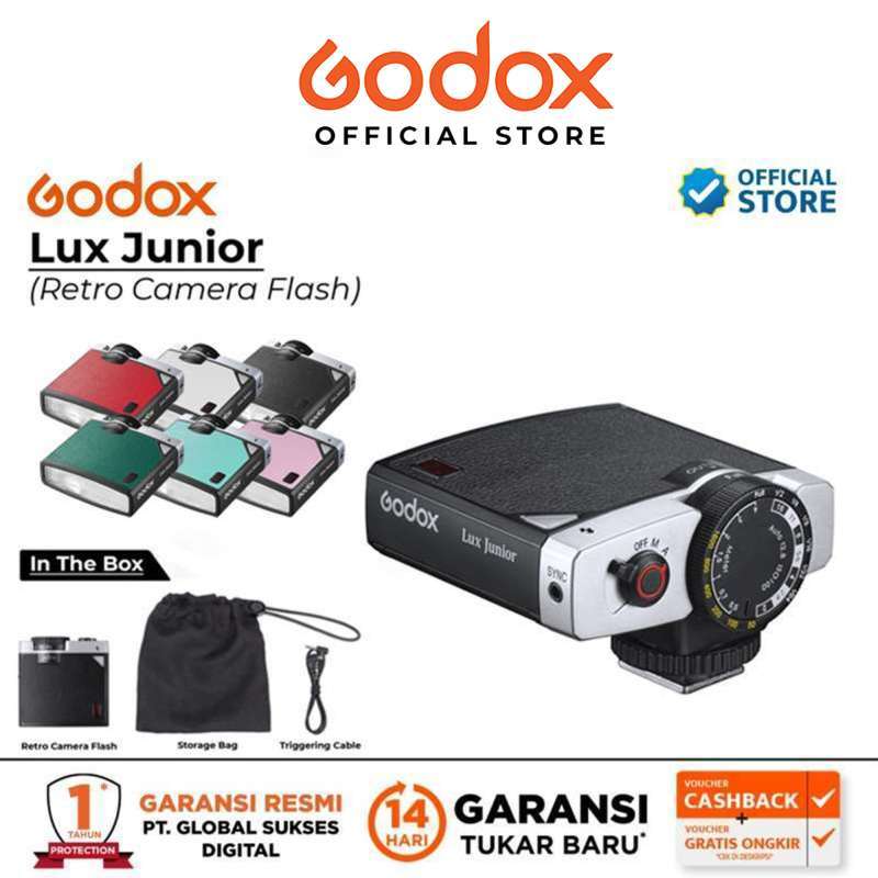 Promo Godox Lux Junior Retro Camera Flash Light Diskon 7% Di Seller ...