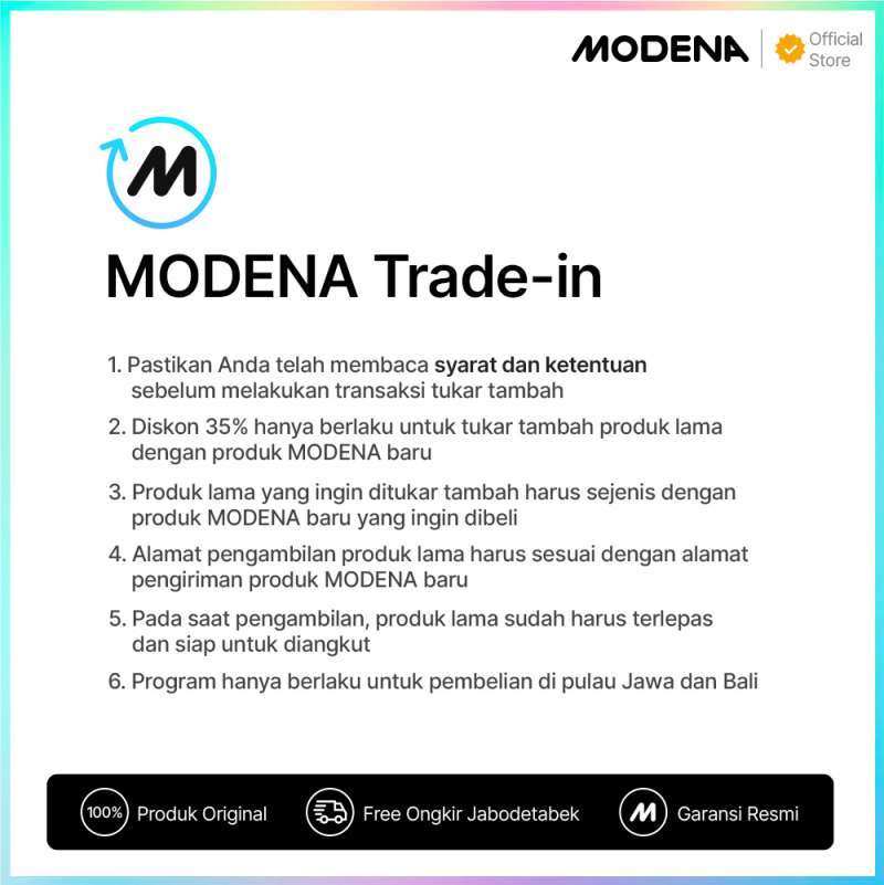 Jual Modena Trade-in - Modena Washing Machine - Wf 1030 Vdwh [khusus Jawa Dan Bali] Di Seller ...