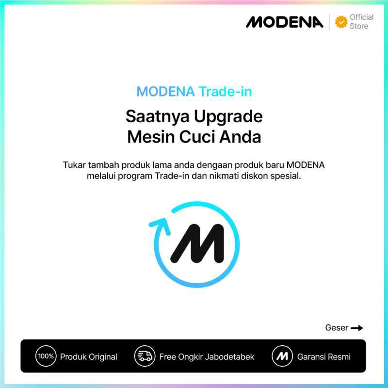 Jual Modena Trade-in - Modena Washing Machine - Wf 1030 Vdwh [khusus Jawa Dan Bali] Di Seller ...