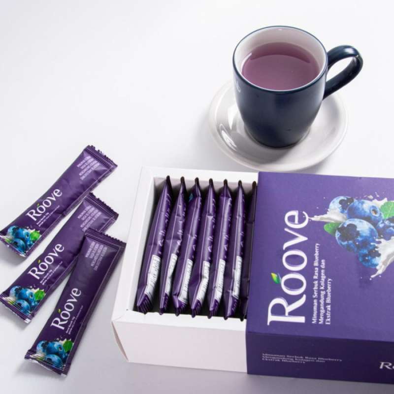 Jual Roove Collagen Drink Ecer 10 Sachet Hemat Rove Rovee Minuman ...