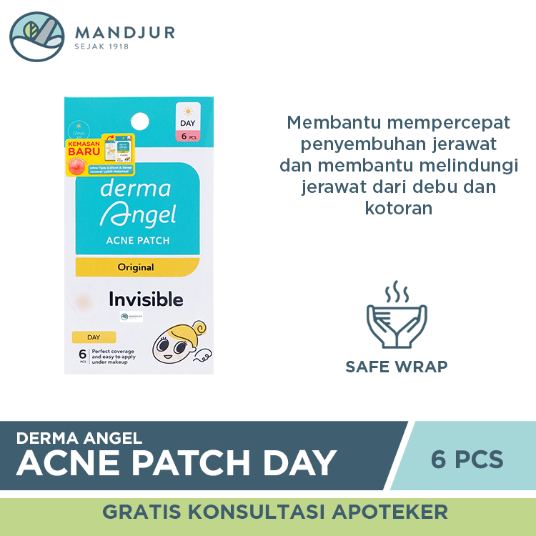 Promo Derma Angel Acne Patch Day 6 Pcs - Plaster Jerawat Diskon 5% Di ...