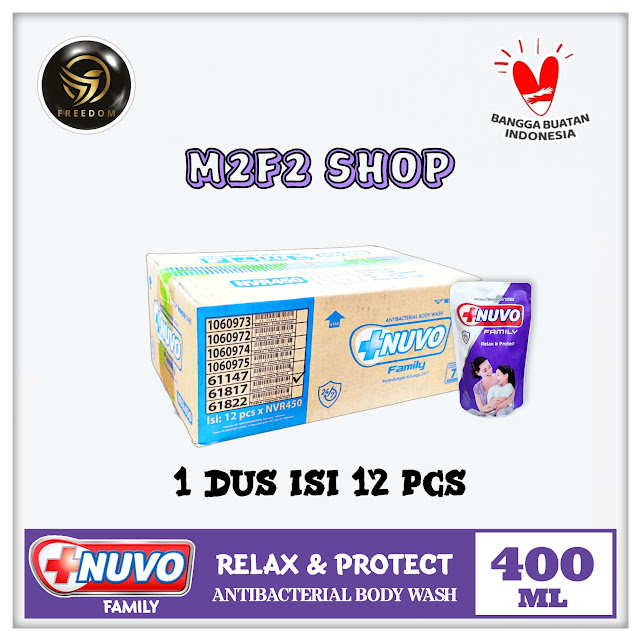 Promo Sabun Mandi Cair NUVO Family Relax And Protect | Ungu - 400 ml ...