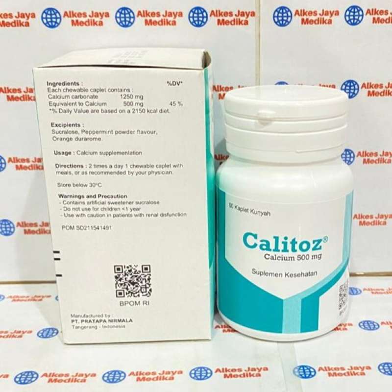Jual Calitoz/calos 500mg Isi 60 Tablet - Multivitamin Kalsium Di Seller ...
