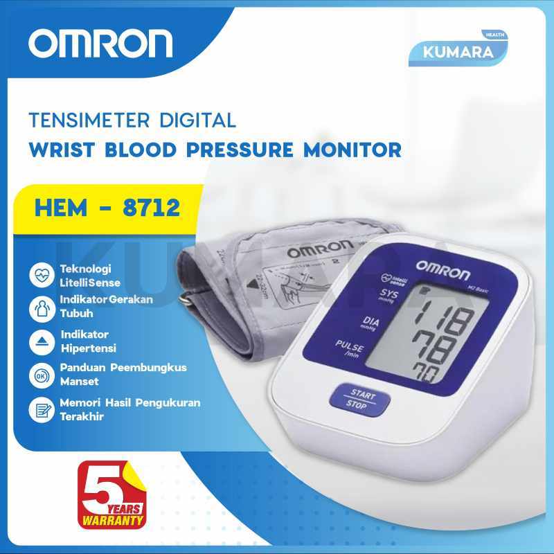 Jual Omron - Tensimeter Digital Hem 8712 / Blood Pressure Monitor Di ...