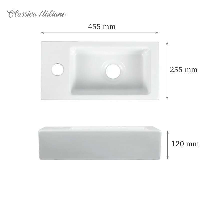 Jual Art Basin Classica Italiano Wastafel Keramik Gantung Kotak ...