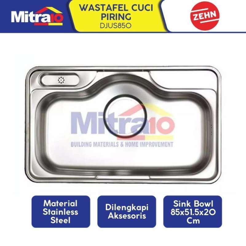 Jual Zehn+ Wastafel Cuci Piring Stainless Satu Kolom Besar Djus850 ...