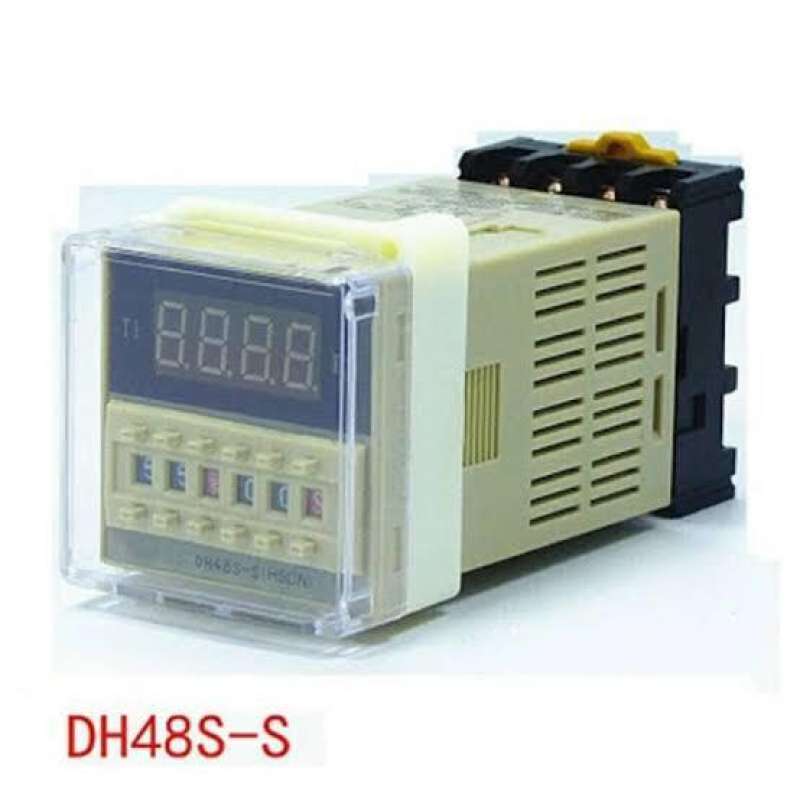 Jual Omron Dh48s-s Digital Timer Precision Delay Time Relay Twin ...