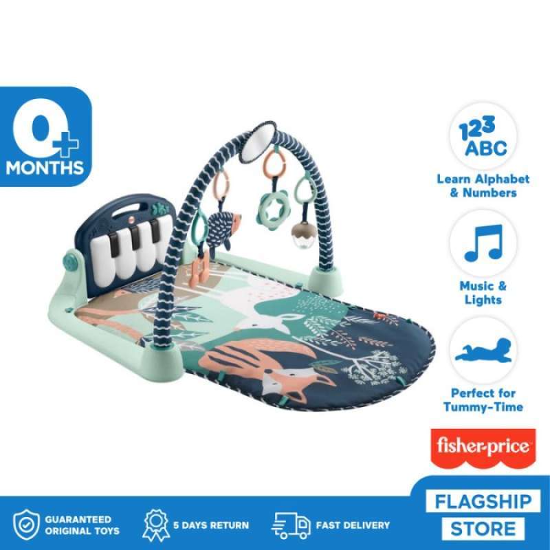 Jual Fisher Price Kick & Play Piano Gym Navy - Matras Tidur Bermain ...