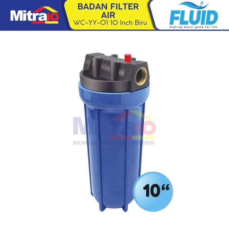 Jual Fluid Badan Filter Air Penghilang Bau Wc-yy-01 10 Inch Biru Di ...