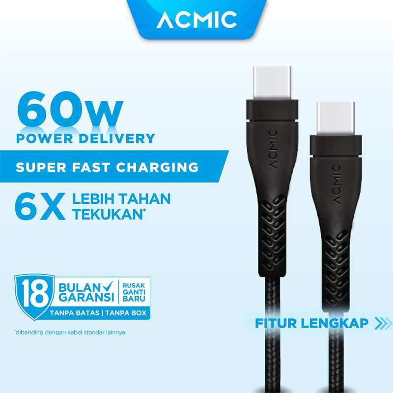 Promo Acmic Pdc100 Power Delivery (pd) 100cm Cable Usb Type C To Usb ...