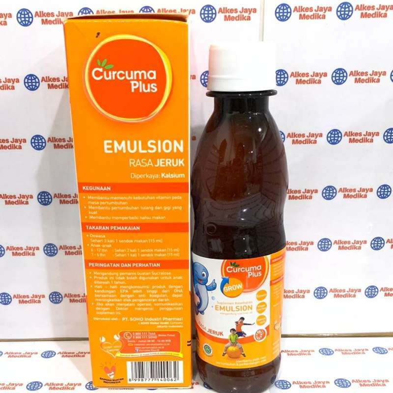 Jual Curcuma Plus Grow Emulsion 200ml Rasa Jeruk/nafsu Makan Anak Di ...