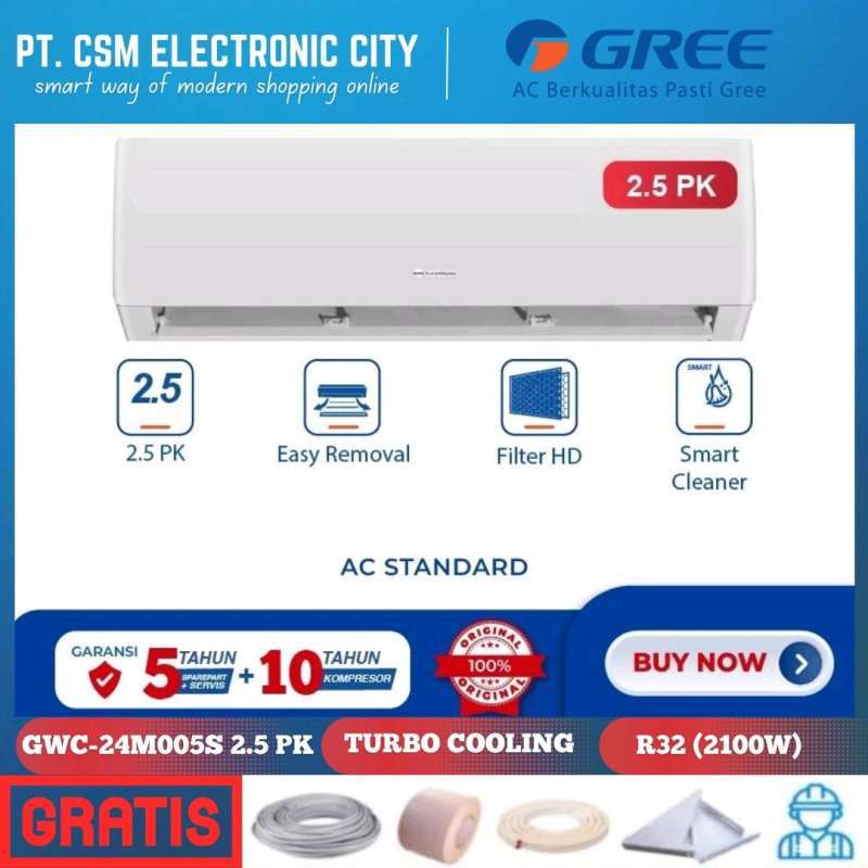Jual AC GREE 2.5 PK GWC-24M005s [2.5 PK] TURBO COOLING R32 [GARANSI RESMI] di Seller CSM ...