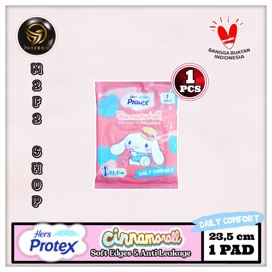 Promo Hers Protex Daily Comfort Cinnamoroll Pembalut Wing Isi 1 Pad ...