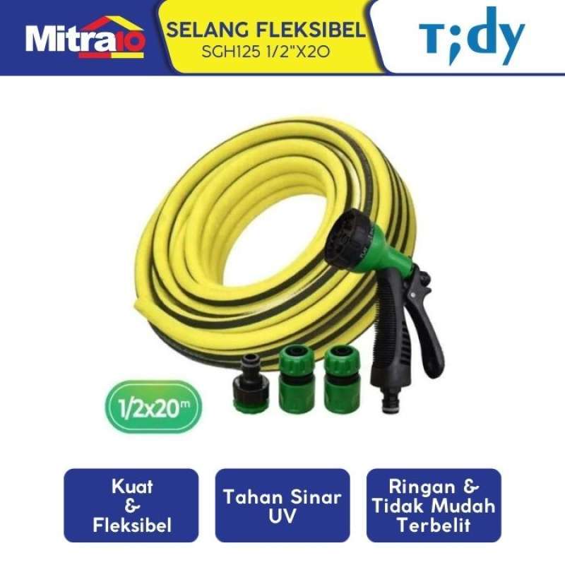 Jual Tidy Selang Fleksibel + Aksesoris Sgh125 1/2x20 125 Meter Kuning - Hitam (roll) Di Seller ...